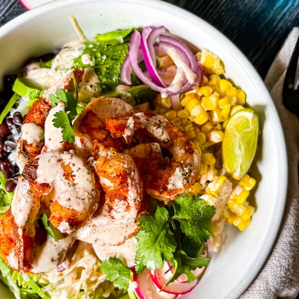 Shrimp Taco Bowls | Quick, Easy, Healthy Meal Prep Idea!