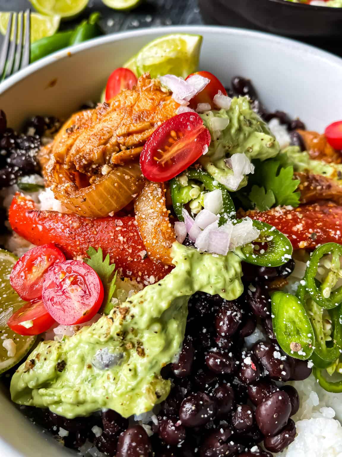 Chicken Burrito Bowls | A Super Easy Family Dinner Idea!