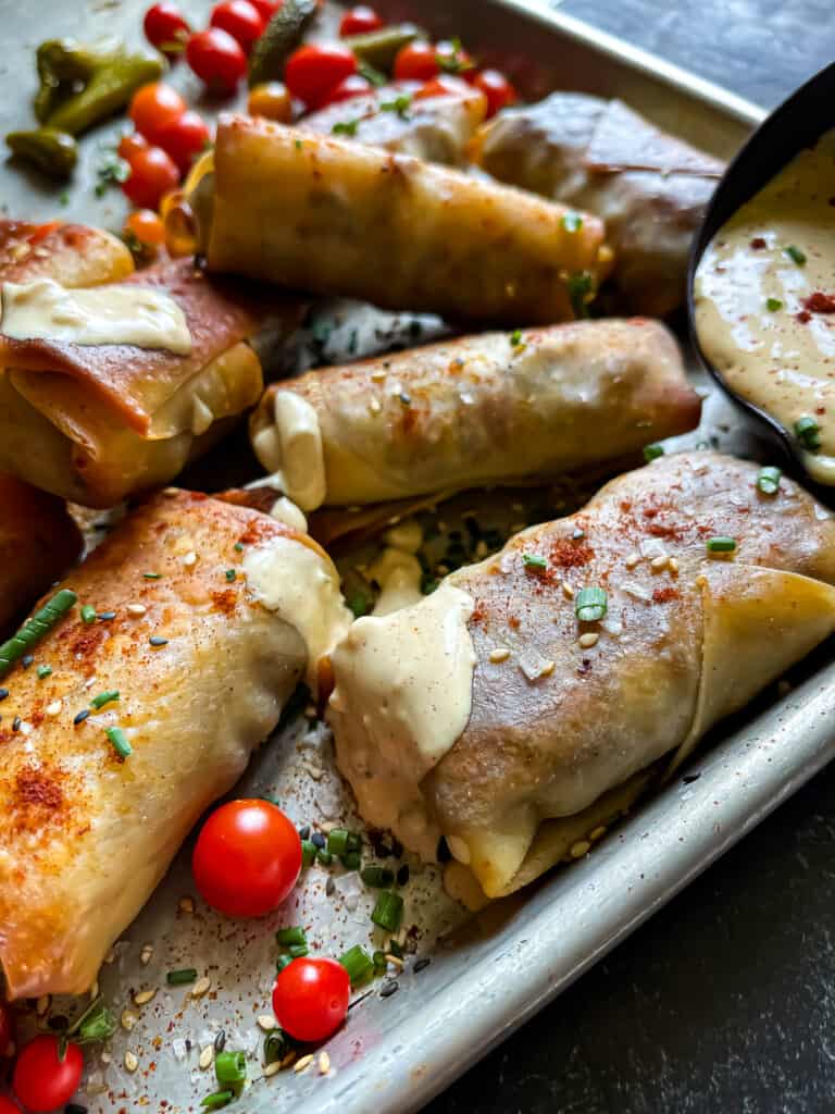 Cheeseburger Egg Rolls (Crispy, Cheesy & Oven-Baked!)
