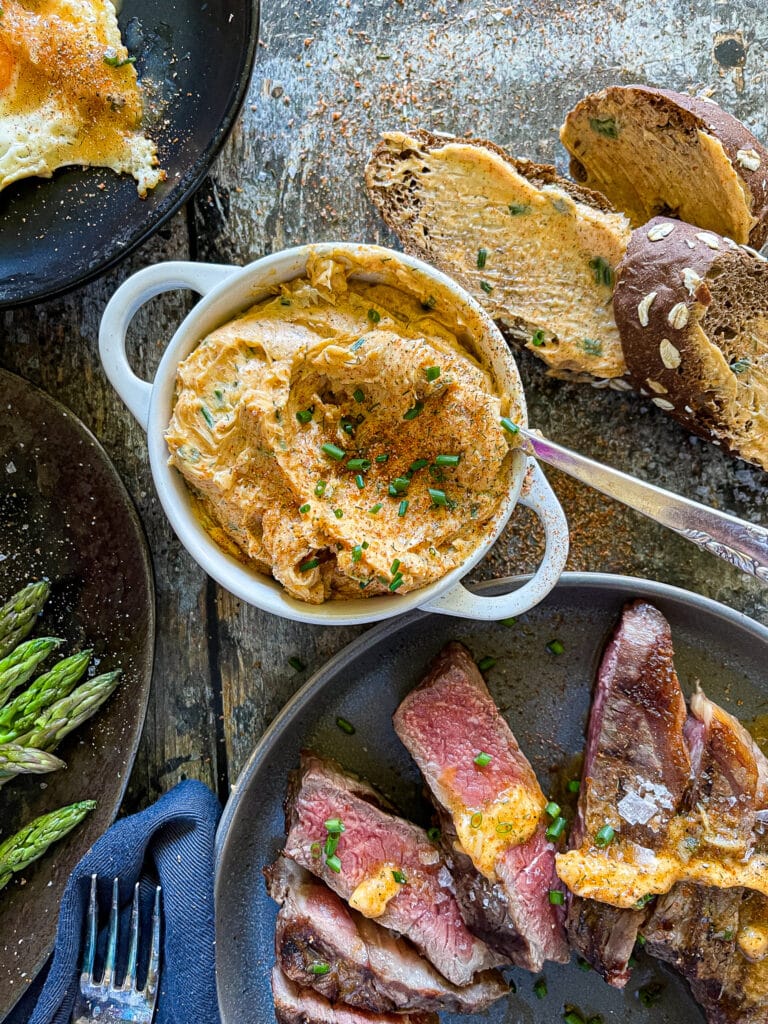 Roasted Garlic Compound Butter | Easy Herb Butter Recipe