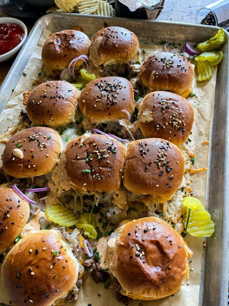 Cheeseburger Sliders Recipe & The BEST Burger Sauce Ever!