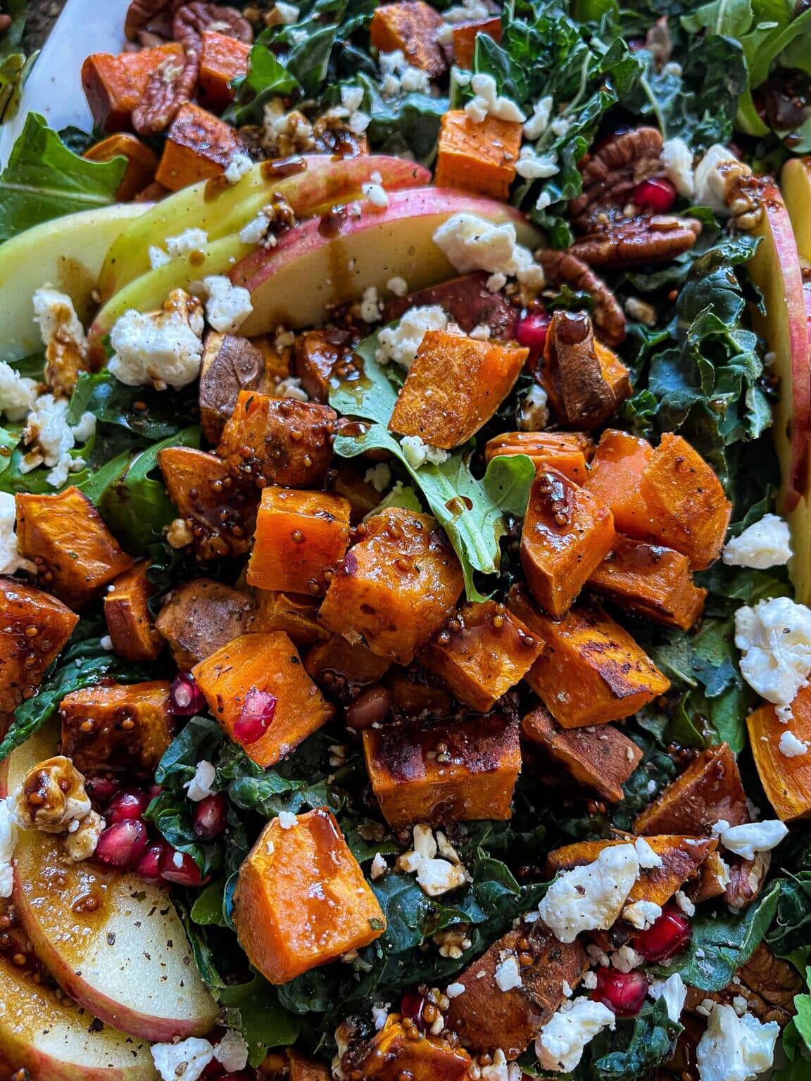 Fall Harvest Salad Recipe With Honeycrisp Apple and Feta