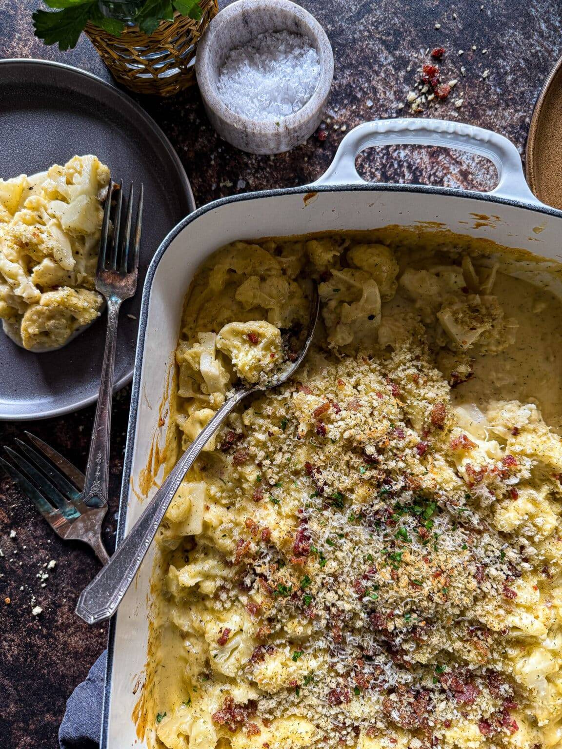 Baked Cauliflower Mac and Cheese (Creamy & Cheesy Comfort)
