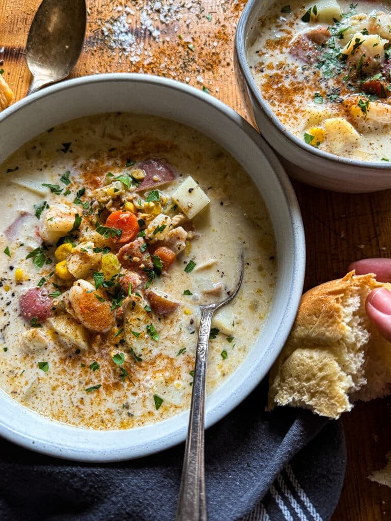 The BEST Seafood Chowder Recipe | Quick, Easy, Delicious!